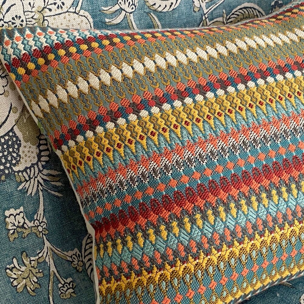Inca - Blue Bronze | Ian Sanderson | Fabrics, Lampshades, Accessories