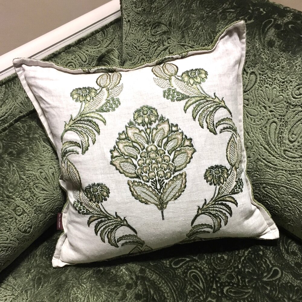 Pasha Embroidery - Rajah Red | Ian Sanderson | Fabrics, Lampshades ...