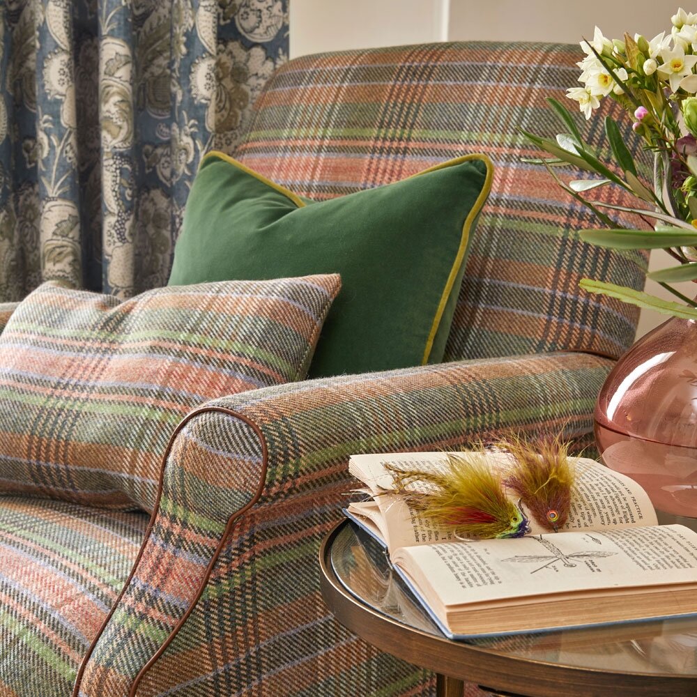 Pelling Plaid - Eden | Ian Sanderson | Fabrics, Lampshades, Accessories