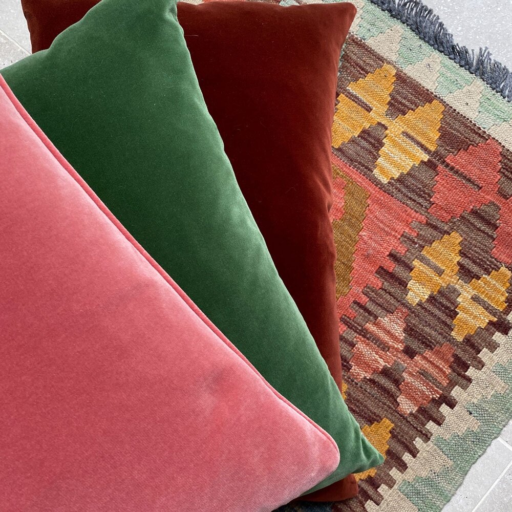 Palis Velvet - Russet | Ian Sanderson | Fabrics, Lampshades, Accessories