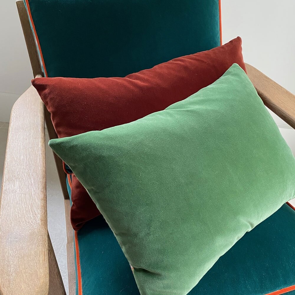 Palis Velvet - Russet | Ian Sanderson | Fabrics, Lampshades, Accessories
