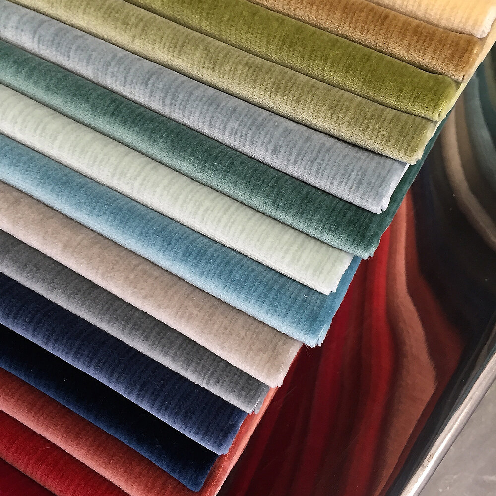 Riffle Vintage Velvet - Dust | Ian Sanderson | Fabrics, Lampshades ...