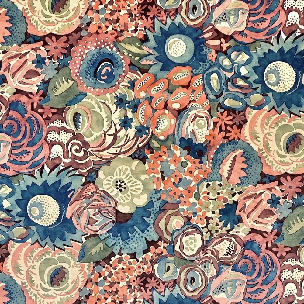 Florella Velvet - Blue Moss | Ian Sanderson | Fabrics, Lampshades ...